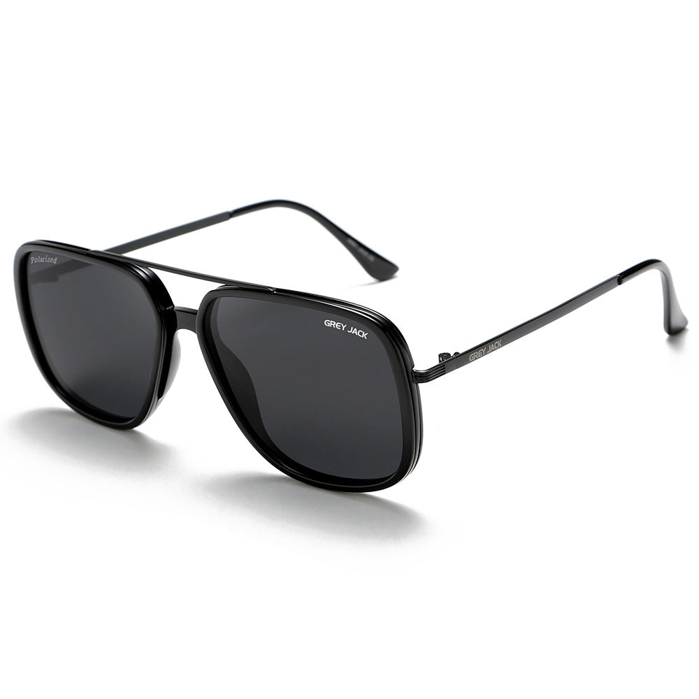 GREY JACK Vintae Metal Polarized Sun Glasses UV Protection Shades 3242 ...