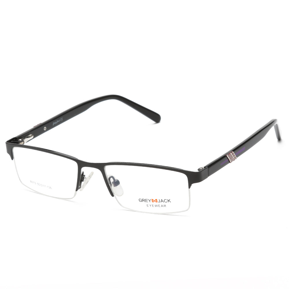GREY JACK Half Rim Rectangle Spectacle Frame For Men Small Size 8013 ...